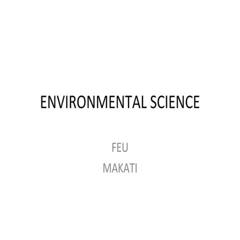 Environmental science 1st lecture | PPT