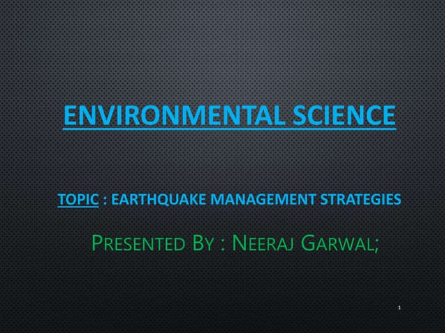 Causes and Effects of Earthquakes | PPTX