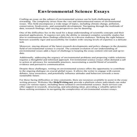Environmental Science Essays.pdf