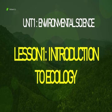 Environmental Science Introduction to Ecology.pptx