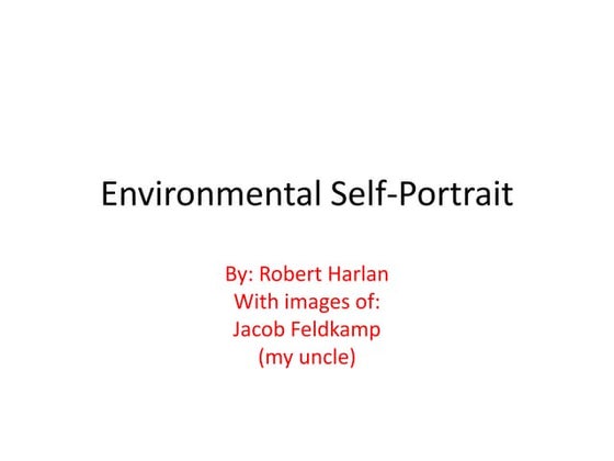 Environmental self portrait | PPT