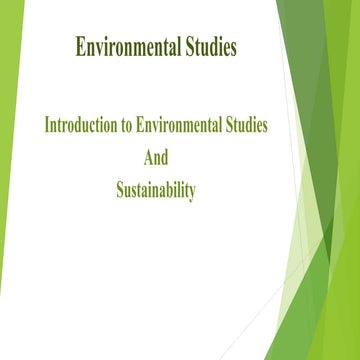 Environmental Studies ppt for engineering | PDF