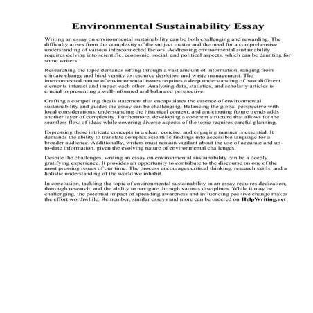 Environmental Sustainability Essay.pdf