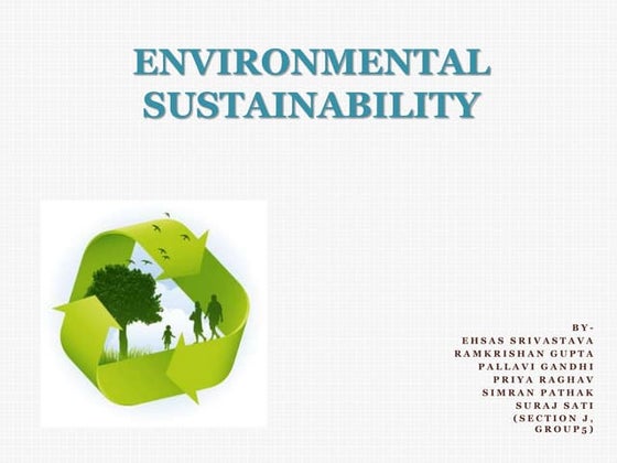 Environmental sustainability ppt | PPTX