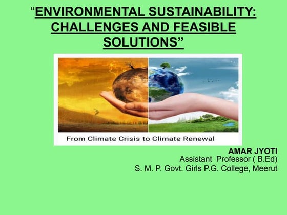 Environment and sustainability | PPT