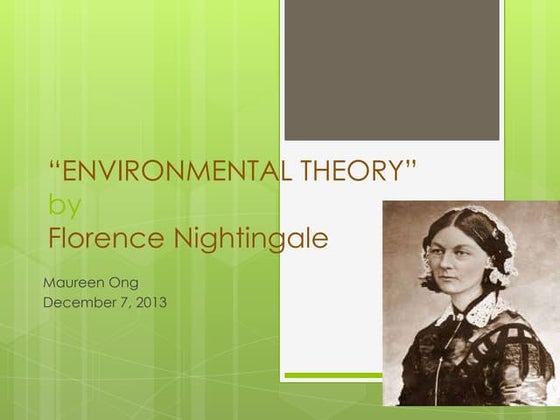 Florence Nightingale's Environmental Theory of Nursing | PPTX