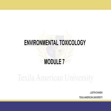 Environmental toxicity - Module 7.pptxadd | PPTX