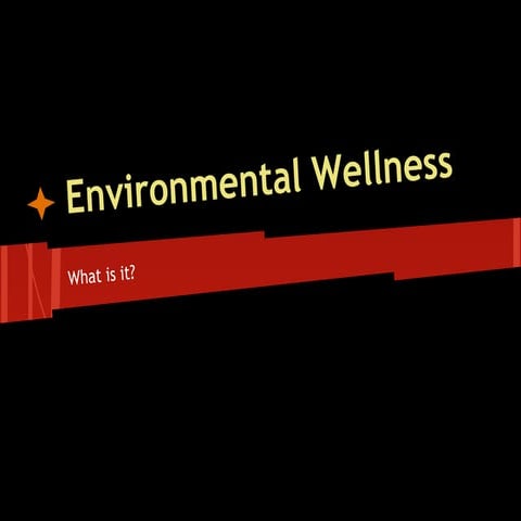 Environmental wellness | PDF