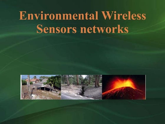 Wireless sensor network applications environment monitoring | PDF