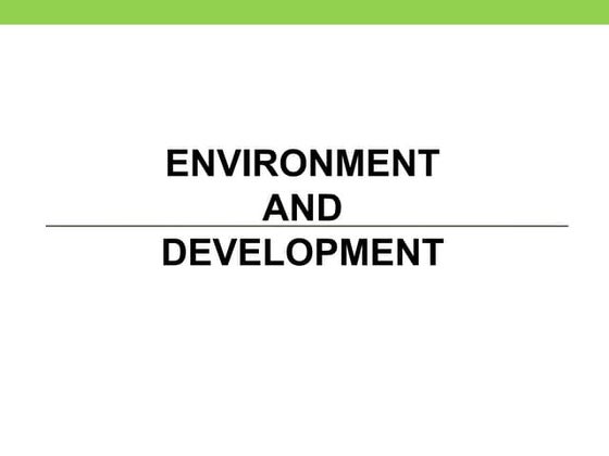 Environment - Definition and Functions | PPT