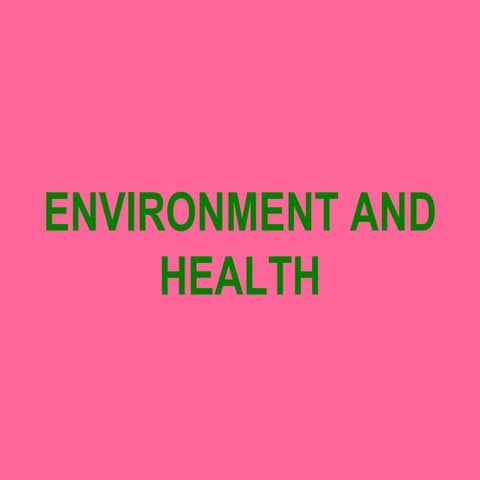 Environmental health | PPT