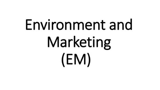 Recognize and Understand the Market | PPTX | Business | Business and ...