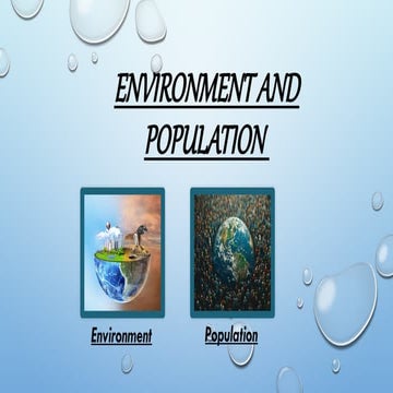 Environment and population.pptx dawnload best ppt | PPTX