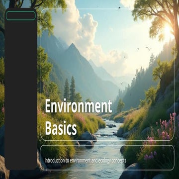 Comprehensive Introduction to Environment and Ecology Concepts for ...
