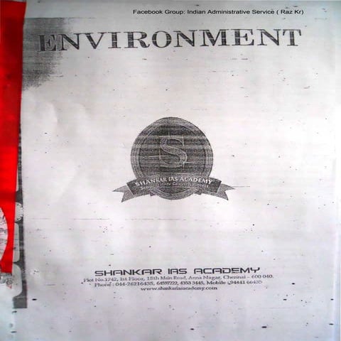 Environment by shankar ias academy | PDF