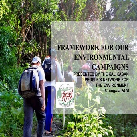Environment campaign framework | PPTX | Environmental Services Industry ...