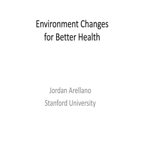 Effects of environmental changes | PPTX