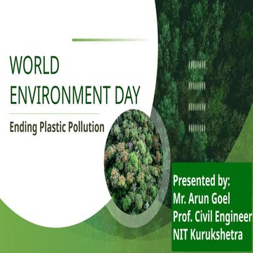 "One Earth Celebrating World Environment Day" | PPTX