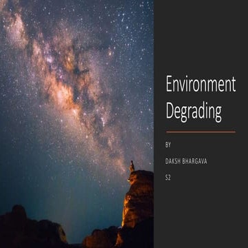 Environment degrading | PPTX