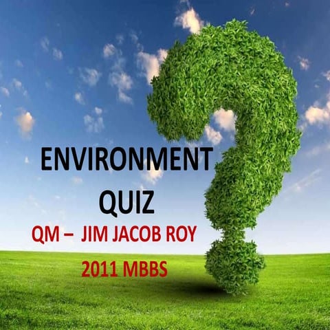 Environment Quiz | PPTX