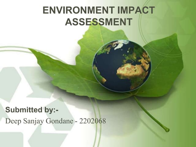Environment impact assessment | PPTX