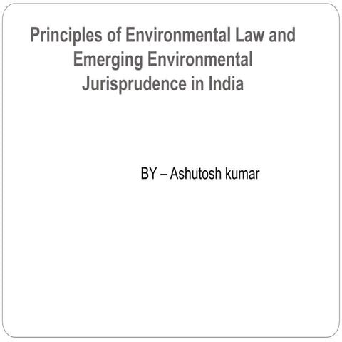 Environment law | PPT
