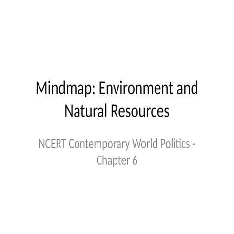 environment_mindmap_diagram to comprehend better in concise manner | PPTX