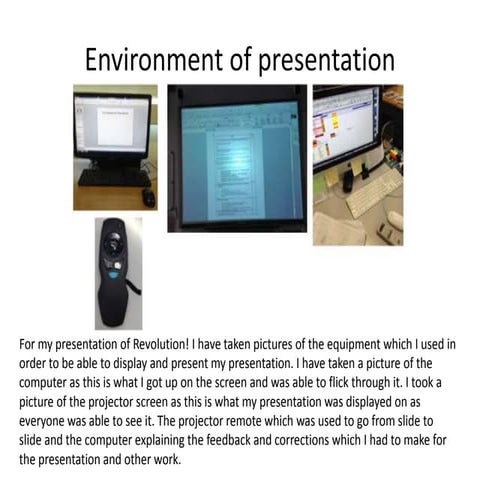 Environment of presentation | PPT
