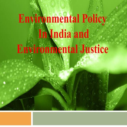 Environment Policies in India for th.ppt