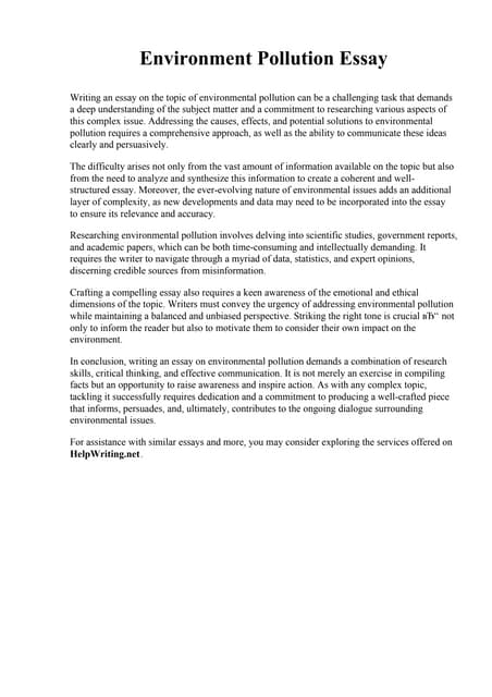 Essay Of Environmental Pollution.pdf