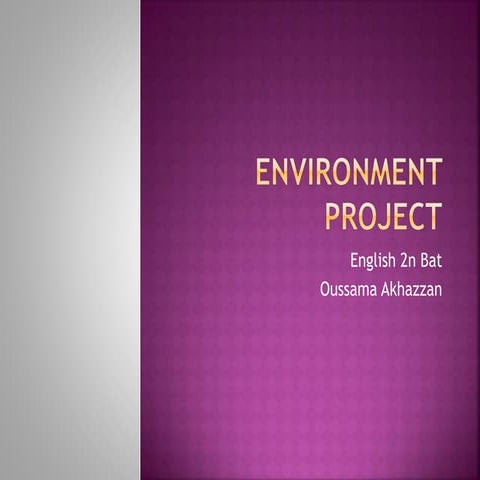 Environment project | PPTX