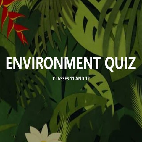 Quiz Finals - Environment Day 2017 | PDF | Geology | Science