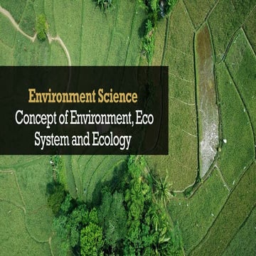 Environment Science PPT Presentation 12th | PPTX