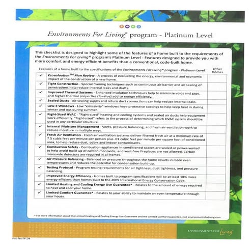 Environments for living program | PDF