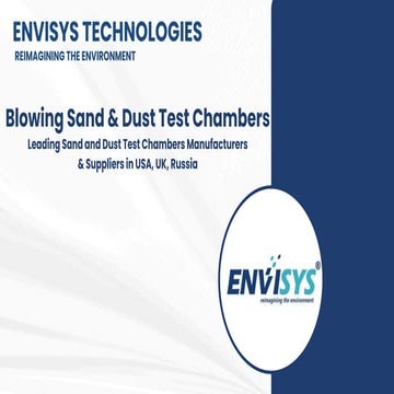Envisys Technologies - Blowing Sand & Dust Test Chambers.pdf