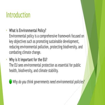 European Union Environmental Policy Explained | PDF