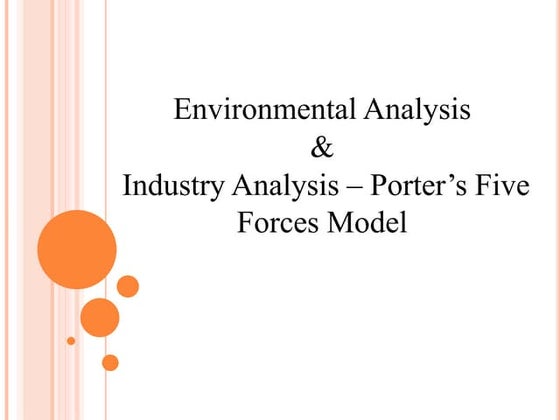 External environmental analysis | PPTX | Environmental Services Industry | Industries