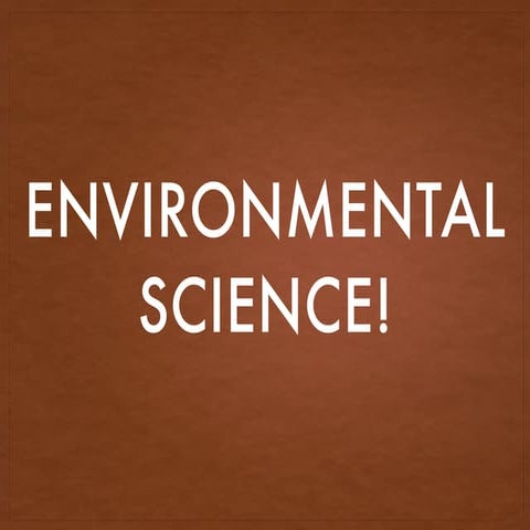 Env Science - Lesson 4 | PPT