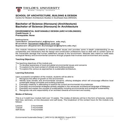 Module outline | PDF