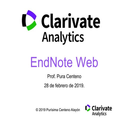 EndNote Basic (EndNote Web) | PDF