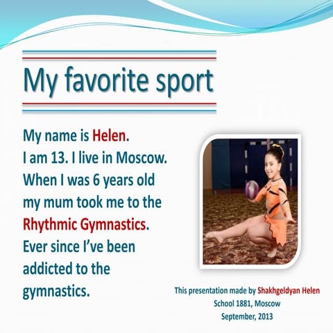 My favorite sport | PPTX