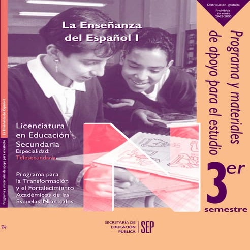 ANTOLOGÍA de la Asignatura: 3.2 La Enseñanza del Español | PDF