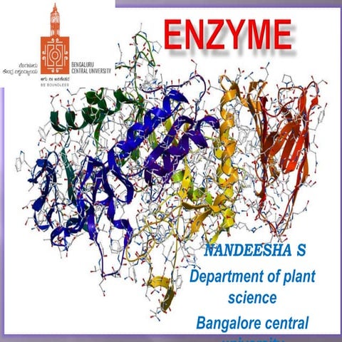 Enzyme introduction, nomenclature, properties, and classification | PPTX