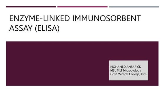 ELISA- Principle, Types and Applications.pptx