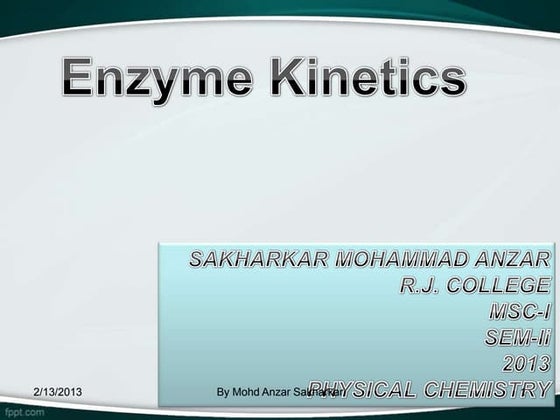 Derivations of ENZYME KINETICS (Part 1 - simplified and detailed) | PDF