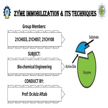 ENZYME IMMOBILIZATION BY SULTAN MUET.pptx