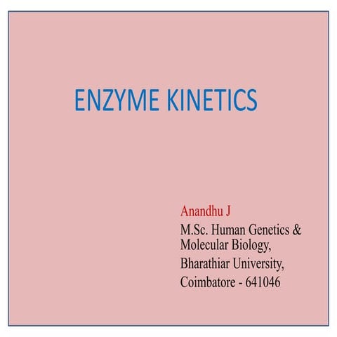 Enzyme Kinetics | PPT