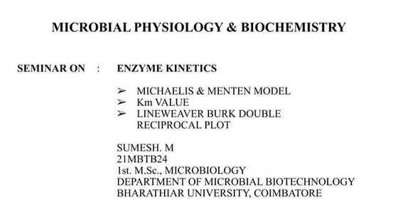 Derivations of ENZYME KINETICS (Part 1 - simplified and detailed) | PDF