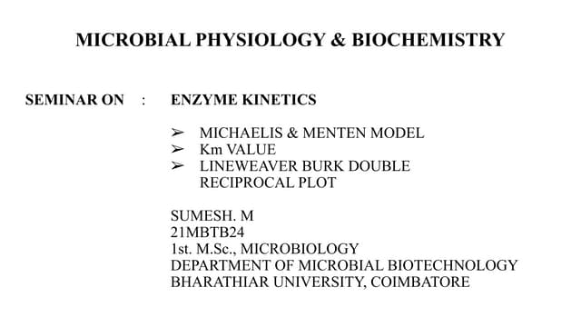 Methods of enzyme isolation and purification | PPTX