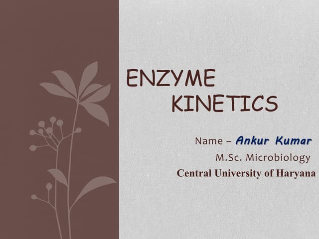 Derivations of ENZYME KINETICS (Part 1 - simplified and detailed) | PDF